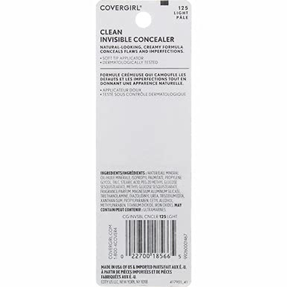 COVERGIRL Clean Invisible Lightweight Concealer Light.32 oz (packaging may vary)