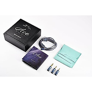 HiFiGo Kinera Ace 2.0 Modular Upgrade Earphone Cable, IEMs Replaceable 8-Strand Silver-Foil & Copper Alloy Wire Cable with 2.5mm/3.5mm/4.4mm Plug (0.78 2PIN)