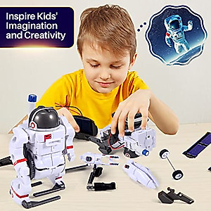 STEM Projects Toys for Kids Ages 8-12, Solar Robot Science Kits Gifts for 8-14 Year Old Teen Boys Girls, 120Pcs Building Experiments for Teenage Ages 9 10 11 13