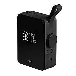 HOTO Tire Inflator Portable Air Compressor, 150 PSI Tire Inflator, Digital Display Tires Inflatable, Battery Powered, Type-C Charging, Emergency LED Light for Bicycle, E-bike, Car, Ball, Motorbike