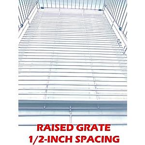 Two Size, Durable Metal Travel or Veterinary Collapsable Parrot Bird Carrier Cage