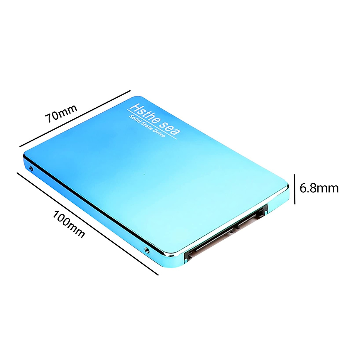 Yirtree 60/120/240/256/480/512GB/1TB Internal Solid State Drive Noiseless Impact High Speed SATA 3.0 SSD for Desktop 1TB