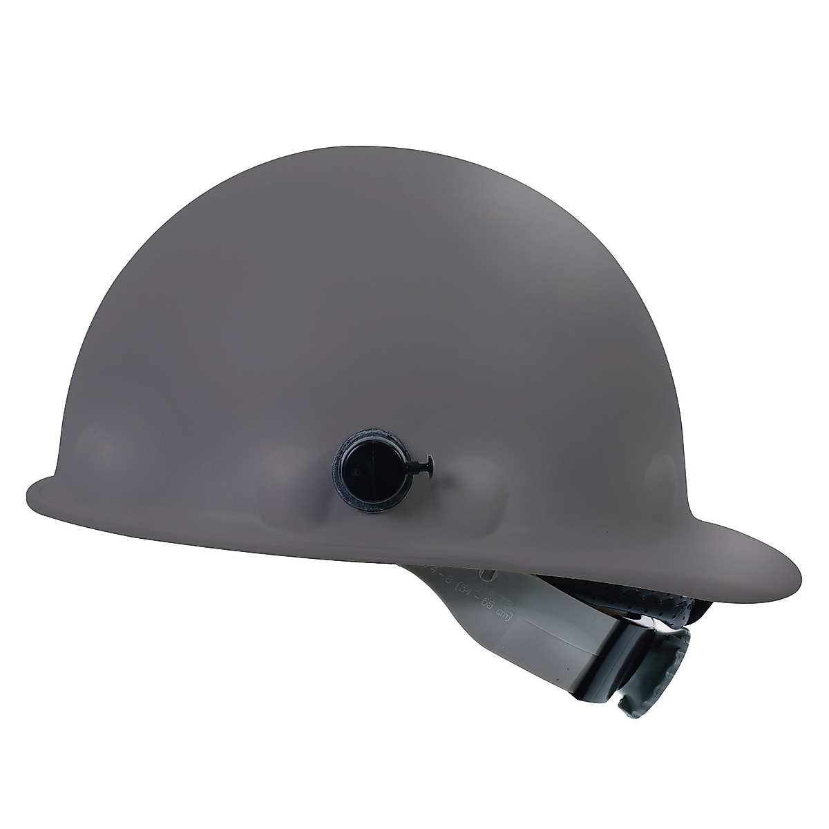 Fibre-Metal by Honeywell P2AQSW09A000 Super Eight Swing Strap Fiber Glass Cap Style Hard Hat with Quick-Lok, Grey, Medium