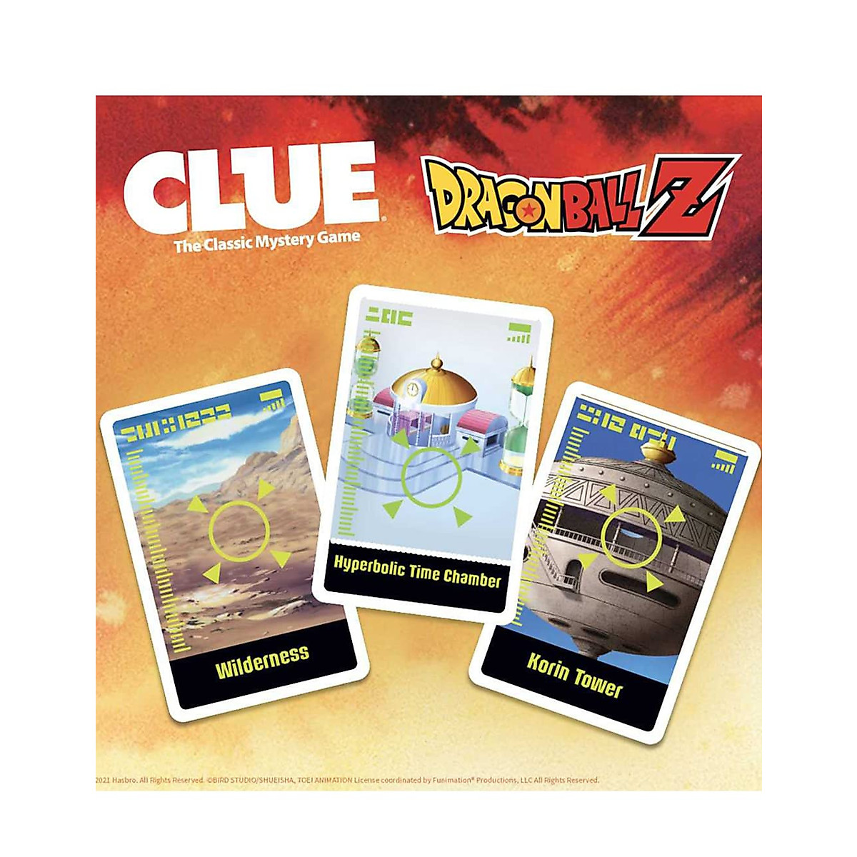 CLUE Dragon Ball Z | Collectible Clue Board Game Featuring Anime Show | Officially-Licensed Game with Familiar Locations and Iconic Characters from Dragon Ball Show