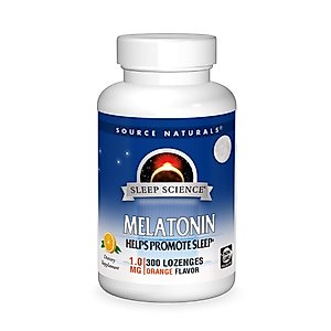 Source Naturals Melatonin 1 mg - 300 Orange Flavored Lozenges