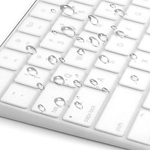 ProElife Ultra Thin Silicone Keyboard Cover Skin for 2022 Mac Studio & 2021 Apple iMac 24'' M1 Chip Magic Keyboard 2 with Numeric Keypad Touch ID A2520 Accessory U.S Enter Soft Protector, Transparent