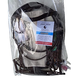 Black Leather Horse Bridle - Plain Hunter Bridle for Horses - COB Size