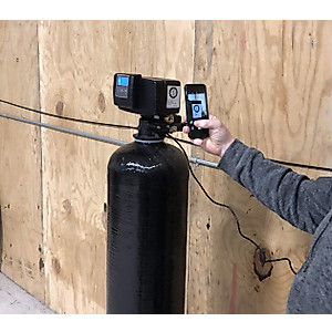 DURAWATER Iron Eater 48K Combination Water Softener & Iron Filter with Fleck 5600SXT Digital Metered Valve - Treat Whole House up to (3/4" Bypass 48,000 Grains, Black)