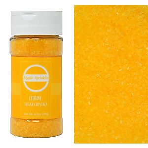 Mystic Sprinkles Sugar Crystals 4.2oz Bottle (Citrine - Yellow)
