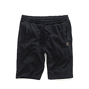 JP 1880 Menswear Big & Tall Plus Size L-8XL JP Logo Comfy Sweat Shorts Black X-Large 702636 10