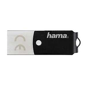 Hama 114975 C-Turn FlashPen 16 GB Type C USB 3.0 Flash Drive - Black/Silver