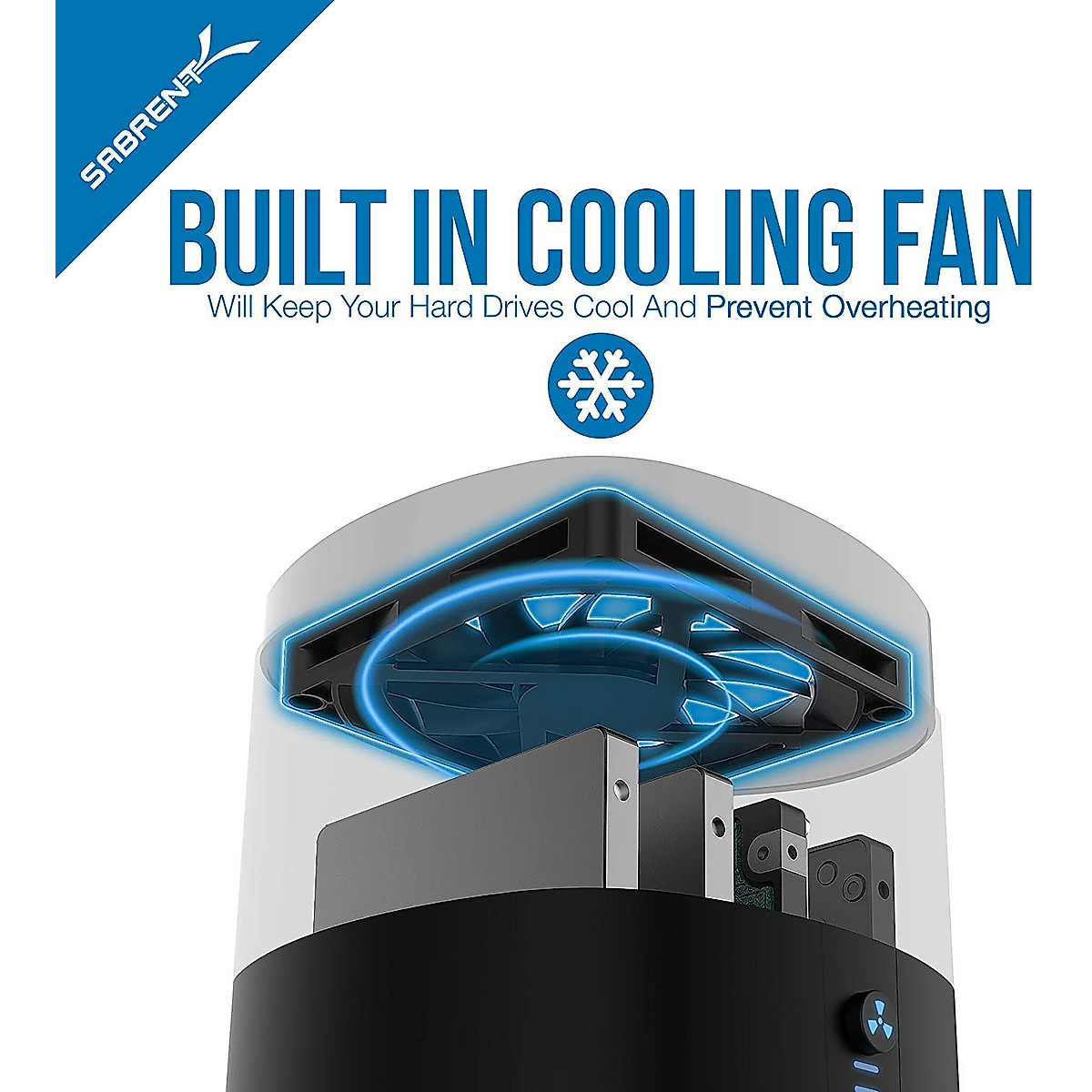 SABRENT USB 3.0 4 Bay 2.5” Hard Drive/SSD Docking Station with Fan (DS-4SSD)