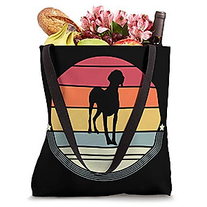 Weimaraner Silhouette Retro Vintage Dog Owner Women Men Tote Bag