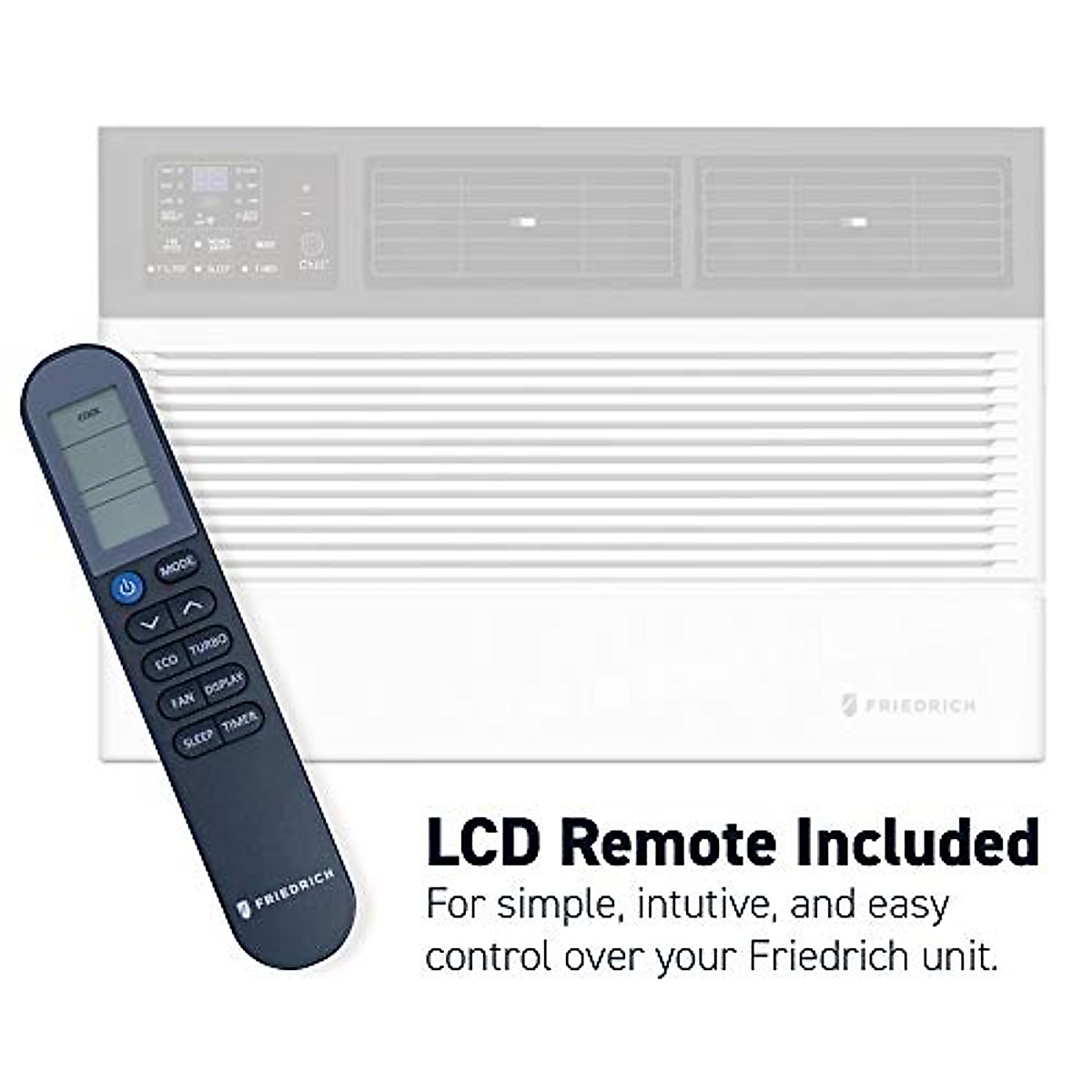 Friedrich CCW08B10B Chill Premier Smart Air Conditioner Window Unit, WiFi Mobile Control, White, Cooling Capacity (8000 BTU)