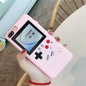 Handheld Game Console Case for iPhone 12/12 Pro, Color Gameboy Case with Built-in Retro Video Games
