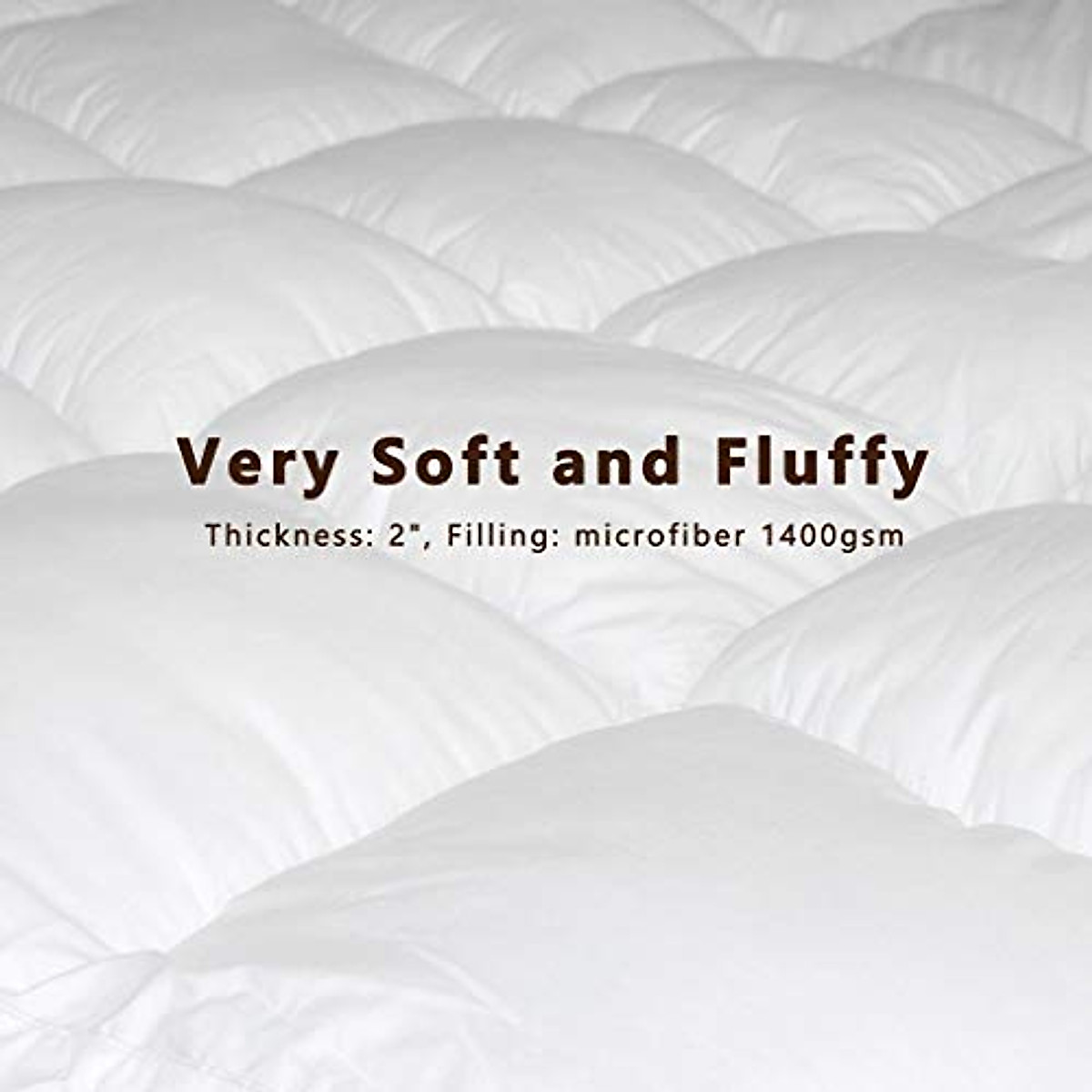 Extra Thick Mattress Topper + All Season Comforter Light Weight Queen Size