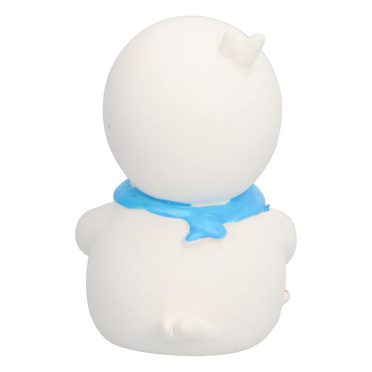 Dog Squeak Toy, Latex Chicken Dog Toys Interactive Funny Relieve Boredom Dog Chew Toy, Cartoon Duck Shaped Dog Toy Enhanced Interaction for Anxiety & Boredom Relief for Medium Large Dogs(White)