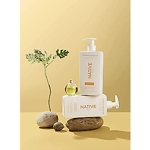 Native Shampoo and Conditioner Set | Sulfate Free, Paraben Free, Dye Free, with Naturally Derived Clean Ingredients| 16.5 oz (Almond & Shea Butter, Strengthening) Pack