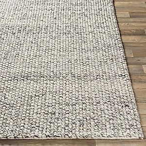 Mark&Day Area Rugs, 8x10 Keynsham Modern Charcoal Area Rug, Grey Ivory Carpet for Living Room, Bedroom or Kitchen (8' x 10')
