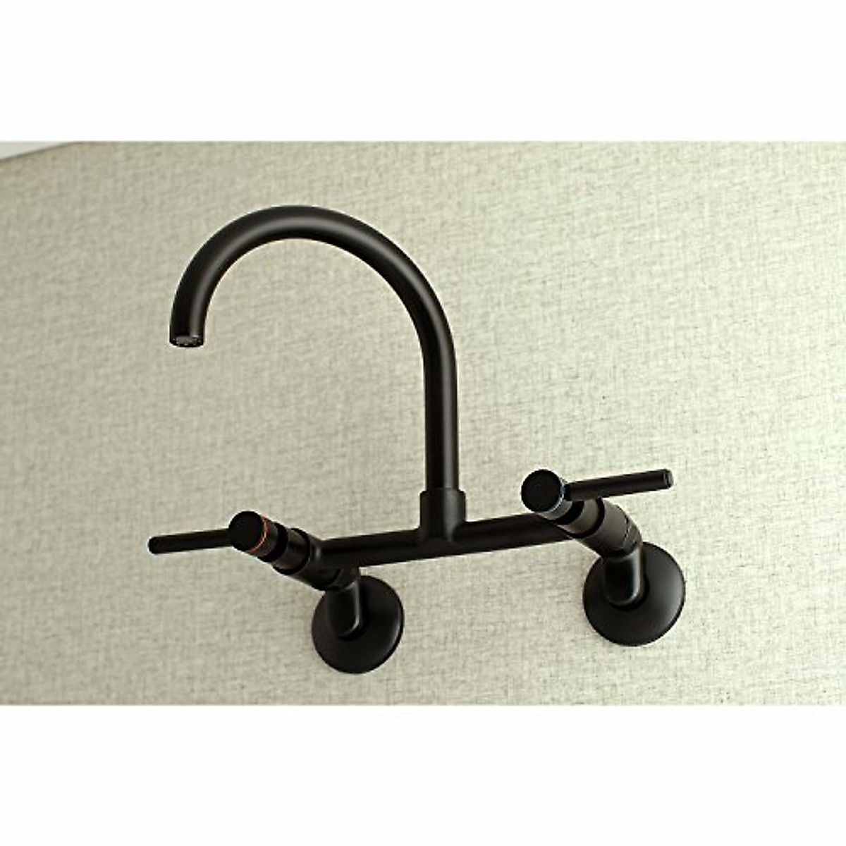 Kingston Brass KS814MB Concord Kitchen Faucet, 7-1/16" in Spout Reach, Matte Black
