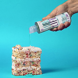 Lube Life Water-Based Birthday Cake Flavored Lubricant, Personal Lube for Men, Women and Couples, Made without Added Sugar, 8 Fl Oz