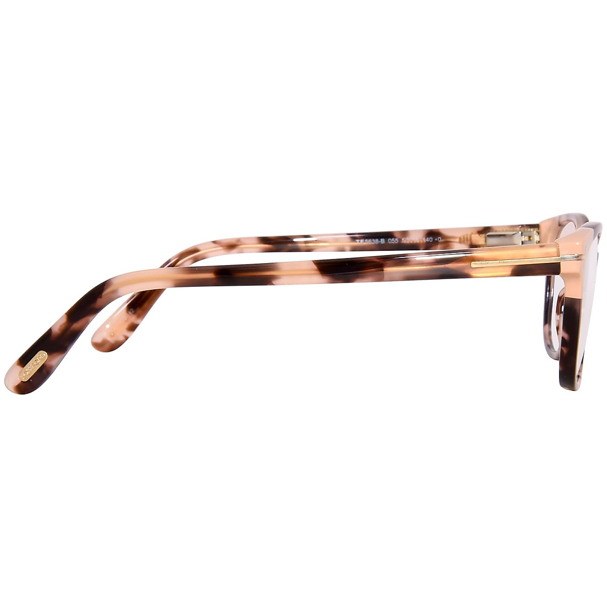 Eyeglasses Tom Ford FT 5638 -B 055 Shiny Vintage Pink Havana, Rose Gold/Blue Bl