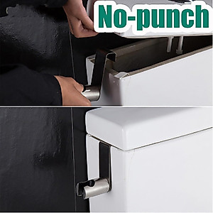 2 Pack Bidet Sprayer Holder for Toilet Attachment Bathroom Hanging Bracket for Handheld Shower Toilet Bidet Sprayer,Stainless Steel Toilet Tank or Wall Mounted Bathroom Head Hold