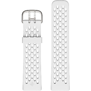 Fitbit Charge 5 & 6 Sport Accessory Band, Official Fitbit Product, Frost White, Small