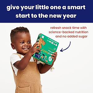 Cerebelly Toddler Snack Bars – Organic Sweet Potato Blueberry Banana Smart Bars (Pack of 30), Healthy Snack Bars for Kids - 16 Brain-supporting Nutrients from Superfoods - Made with Gluten Free Ingredients, Nut Free, No Added Sugar, Organic Whole Grain Nu