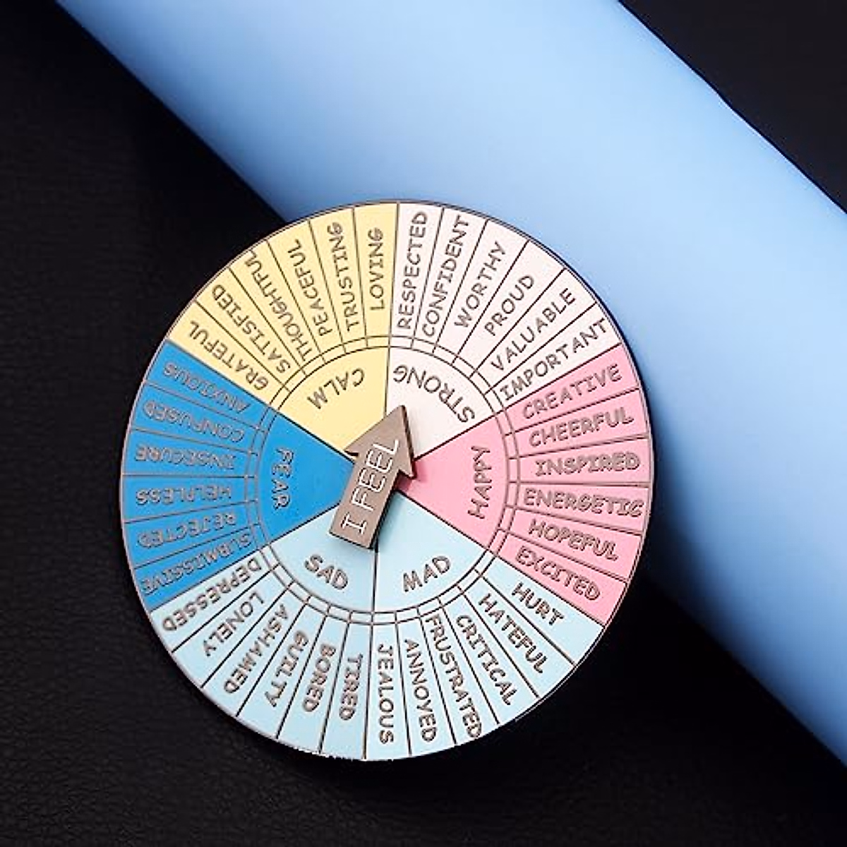 Funny Mood Enamel Pin - Cute Color Wheel Spins Pins - Aesthetic Gifts for Women Men