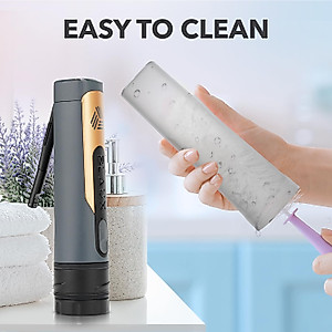 Blaux Portable Bidet for Travel - 5.75oz Rechargeable Electric Handheld Sprayer for Women Men | Leakproof, High Pressure Bidets | On The Go Personal Hygiene, Perineal Postpartum Essentials