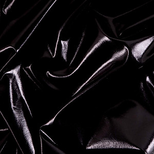 Foil Lame Stretch Knit Spandex Black, Fabric by the Yard