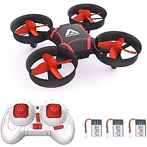 ATTOP Mini Drone for Kids and Beginners-Easy Remote Control Drone, One Key Take Off, Auto-Pairing, Altitude Hold, Throw to Fly Kids Drone, Speed Adjustable Setting w/3 Batteries Kids Christmas Gift
