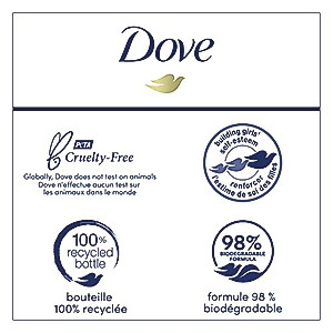 Dove Body Wash Rejuvenating Pomegranate & Hibiscus 4 Count for Renewed, Healthy-Looking Skin Gentle Skin Cleanser with 24hr Renewing MicroMoisture 20 oz