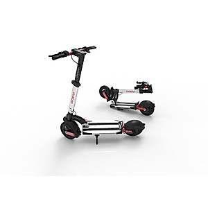 INOKIM QUICK4 Super Electric Scooter Adults 600W (1100W Max) Motor, 44 Mile Range, 25 MPH, 10" Pneumatic Tires, Front & Rear LED Light, Fast Folding Escooter