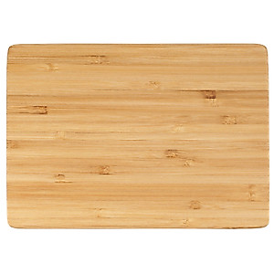 BambooMN Small Premium Bamboo Serving and Cutting Board, Charcuterie, Home and Everyday use - 7.9" x 5.5" x 0.4" - 3 pcs