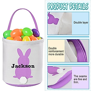 Personalized Easter Basket, Jocidea 1 Pack Customized Easter Baskets Personalized Easter Gifts for Kids Easter Basket Toys for Girls Easter Toys - Easter Basket Stuffers for Kids & Toddler - Pink