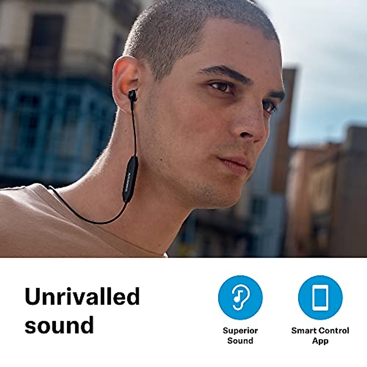 Sennheiser CX 350BT Bluetooth 5.0 Wireless Headphone - 10-hour Battery Life, USB-C Fast Charging, Virtual Assistant Button, Two Device Connectivity - White (CX 350BT White)