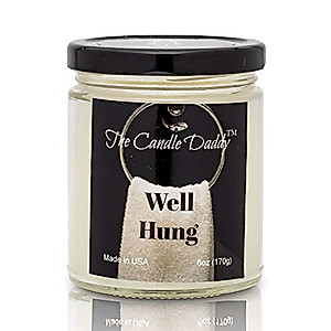 Funny Fresh Linen Candle- Well Hung- Scented Candle- Double Pour- 6 Ounce- 40 Hour Burn Time