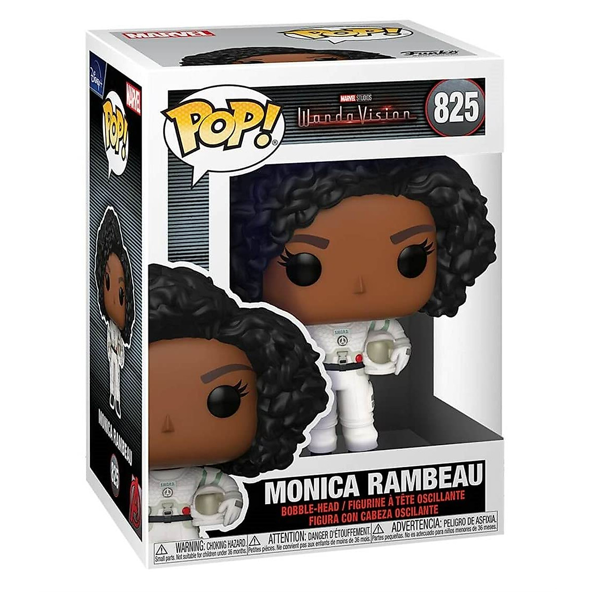 Funko POP Marvel: WandaVision - Monica Rambeau Pop! Vinyl Figure (Bundled with Compatible Box Protector Case), Multicolored, 3.75 inches