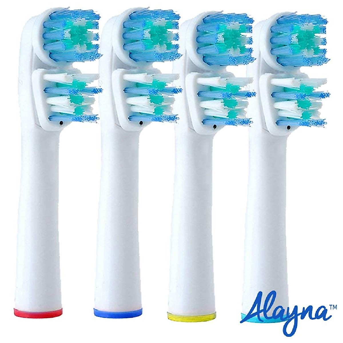 Replacement Brush Heads Compatible With Oral B- Double Clean Design, Pack of 20 Generic Electric Toothbrush Replacement Heads- Fits Oralb Pro 7000, 1000, 8000, 9000, 1500, 5000, Kids, Vitality & More!