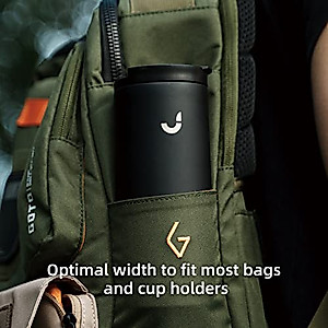 JOYSEN 16 oz Insulated Tumbler with Spill Proof Lid, Keeps Beverages Hot or Cold for Hours, Ideal for Commuters, Reusable Stainless Steel, Double Wall (White)