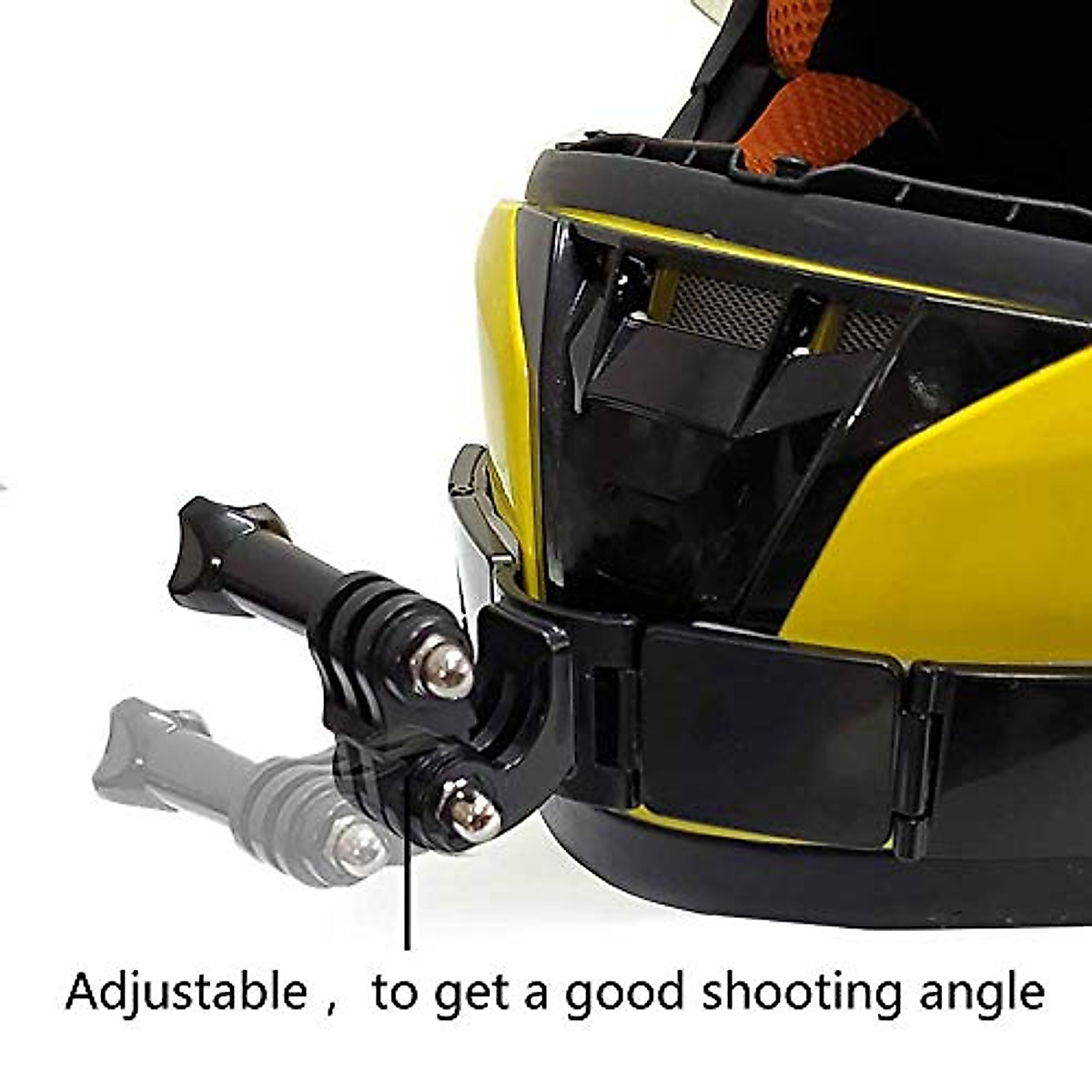 QKOO Motorcycle Helmet Chin Mount Kit for GoPro Hero 11, 10, 9, 8, 7, 6, 5, 4, Session, 3+, 3, 2, 1, Hero (2018), DJI Osmo Action, AKASO, SJCAM, Action Cameras
