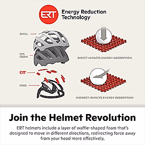 Schwinn Yahara ERT Bike Helmet for Youth Boys and Girls, Ages 8 to 14, Can Fit Head Circumference 54-58 cm, 14 Vents, Removable Visor, Adjustable Fit, Medium Red