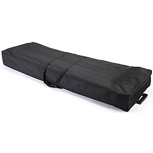 Displays2go, Rollable Carpet Black Carry Bag, Wheels, Aluminum and Canvas Construction - Black (SOCASE01)