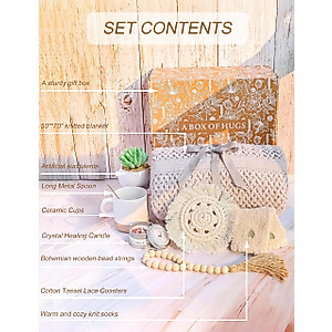 Blanket Gift Baskets, Get Well Soon Gift Boxes for Women, Self Care Package，Unique Relaxation Gift Boxes, Thank You Gifts.