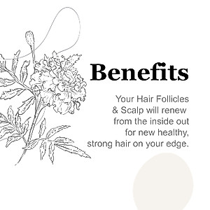 Perfecx - Edge Repair Hair Oil 2 fl oz - for Hair Scalp Treatment - 48 hours Herbal Infused Ayurvedic Natural Ingredients - Strengthen Hair - Hair Growth