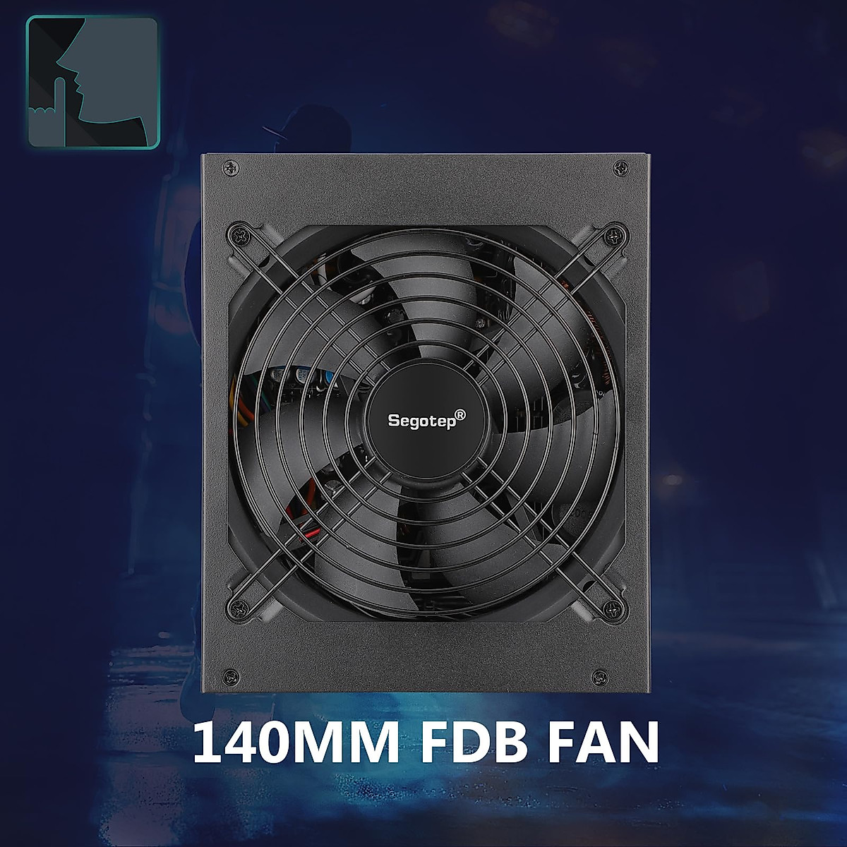 Segotep 1250W ATX 3.0 Gaming Power Supply, 80+ Gold Certified Dual PCIE 5.0 PSU Fully Modular, 12VHPWR Cable, Silent Fan