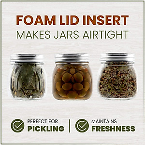 Galashield Mason Jars 8 Oz | Canning Jars wide Mouth | Small Mason Jars with Lids [6 Pack]