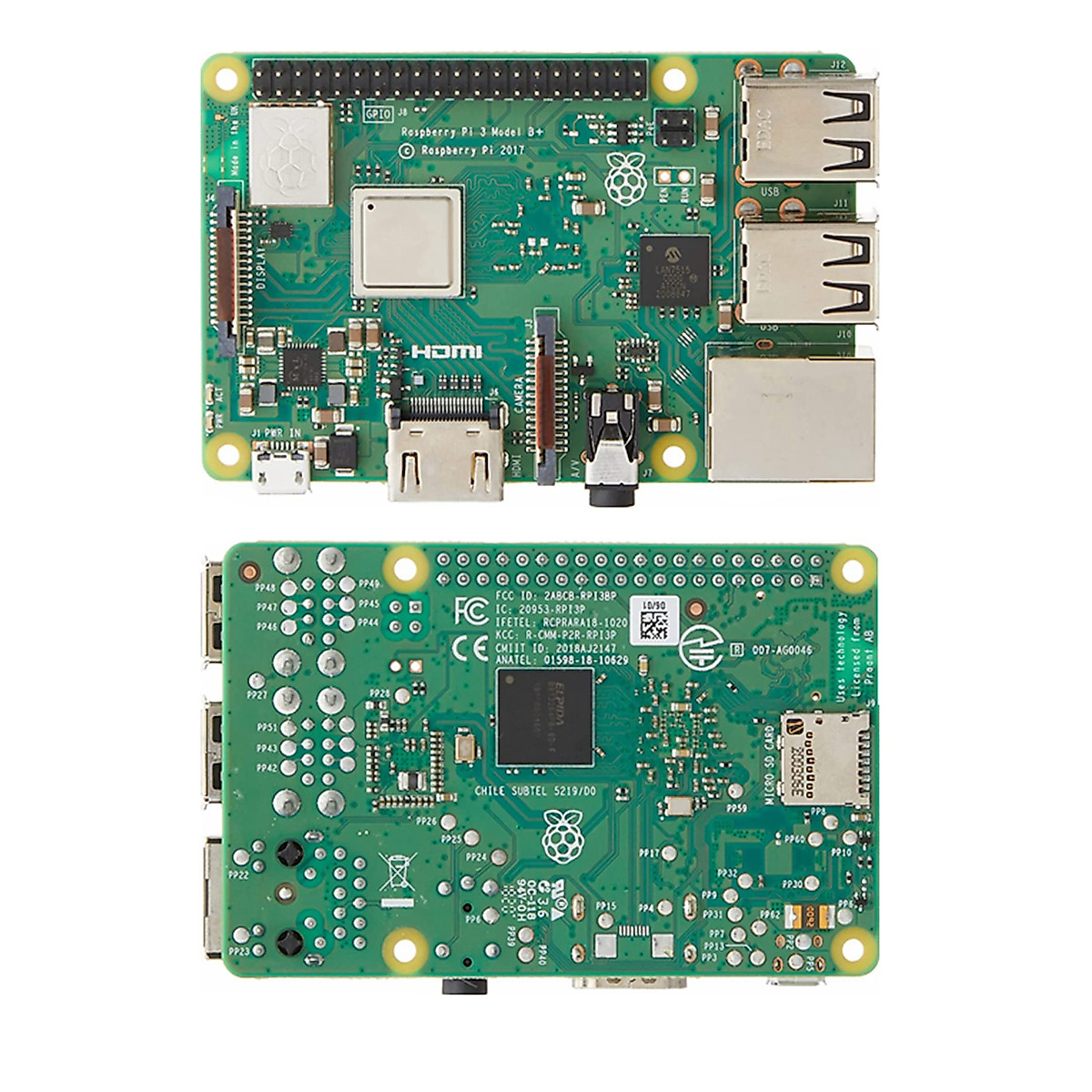 DIGISHUO 9 in 1 Complete Starter Kit Raspberry Pi 3 Model B+(B Plus) Module&Two Cases&HDMI Cable&32G SD Card&Heatsink kit&Fan